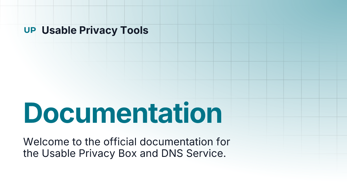 Documentation | Usable Privacy Tools